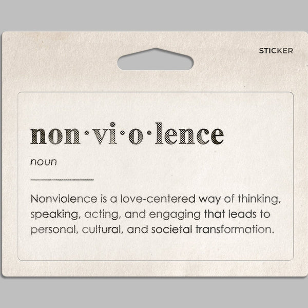 Nonviolence Definition Sticker - The King Center Bookstore